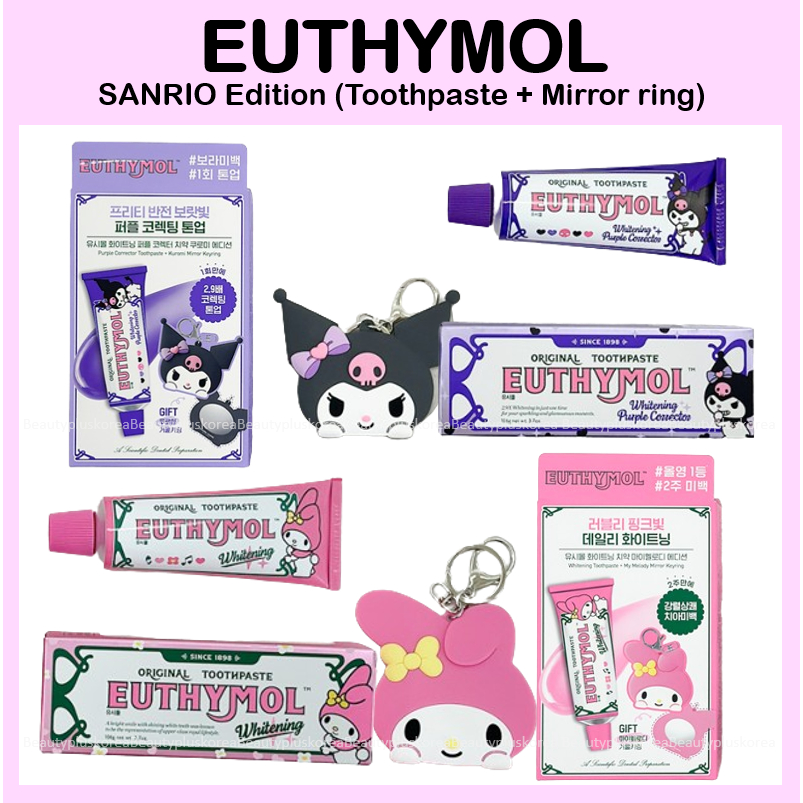 [Euthymol] Toothpaste Whitening care Sanrio Mymelody Kuromi edition ...