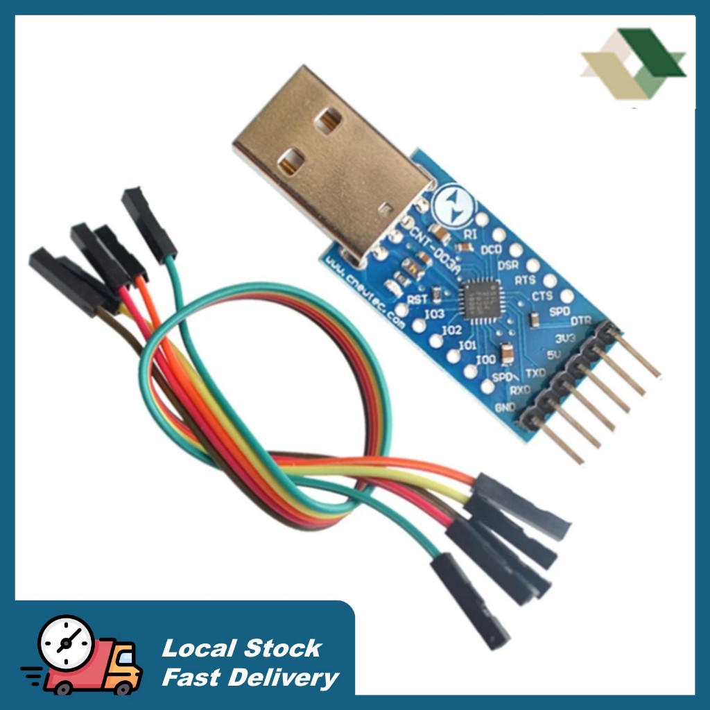 [SG Stock] USB 2.0 to TTL UART 6PIN Module Serial Converter CP2104 STC PRGMR Replace CP2102 With ...