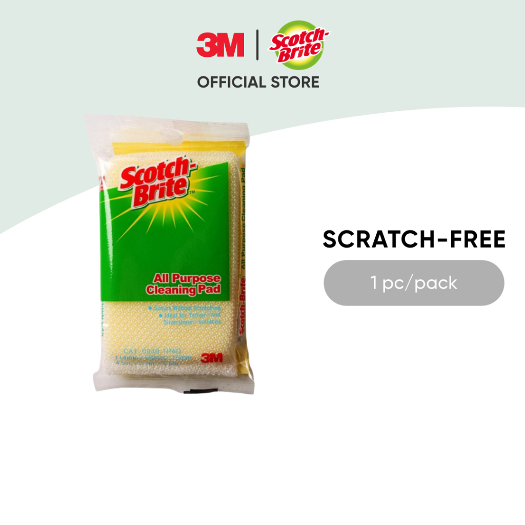 3M™ Scotch-Brite® All Purpose Cleaning Pad, Non-scratch, 1 pc/pack, For ...