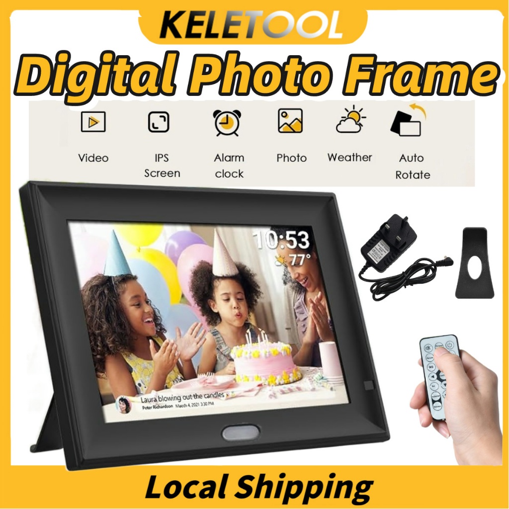 Digital Picture Frame 10.1 Inch Wifi Digital Photo Frame Hd Electronic ...