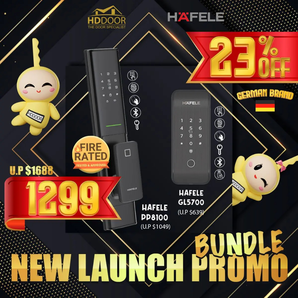 New Launch Bundle Promotion – Hafele Digital Lock Bundle (PP8100 Fire ...