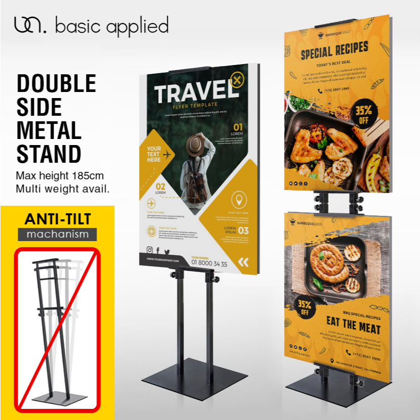 Double Side Metal Foamboard Poster Stand | Kapaline Display Stand ...