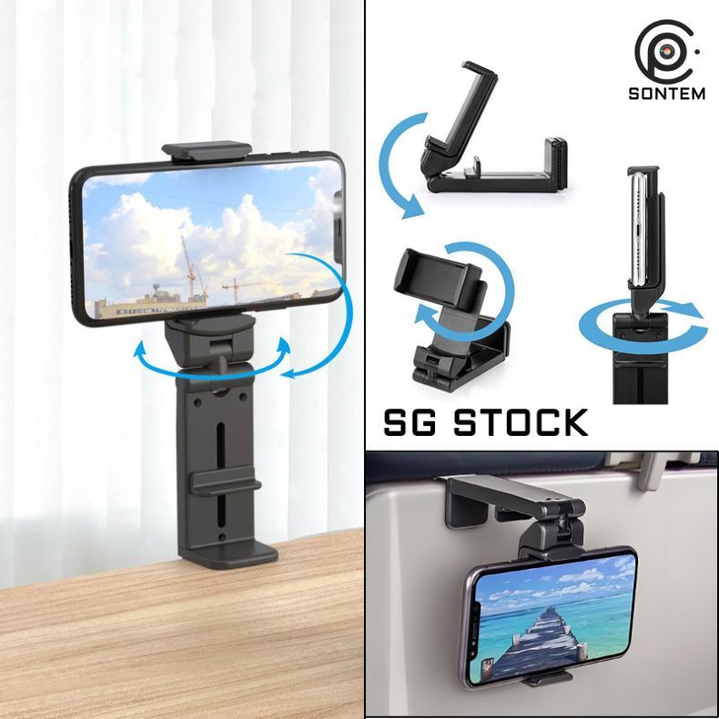{SG Seller} Airplane Phone Holder 4 in1 Portable Handphone Stand for ...