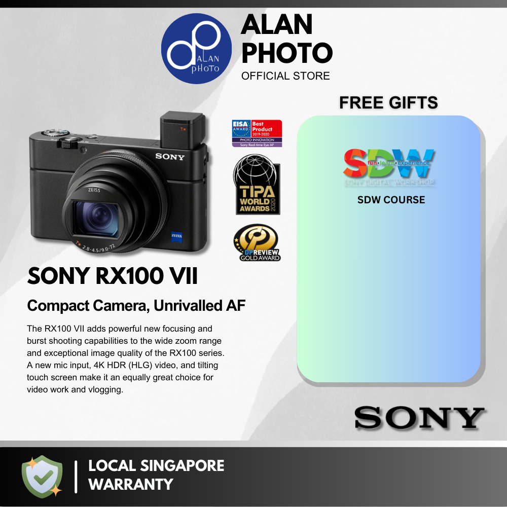 Sony DSC-RX100 VII / RX100 MARK VII / RX100 MARK 7 / RX100M7 Digital Camera | Sony Singapore ...