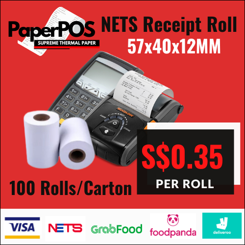 Premium Quality NETS 57x40x12mm Thermal Paper Roll - Unmatched Quality ...