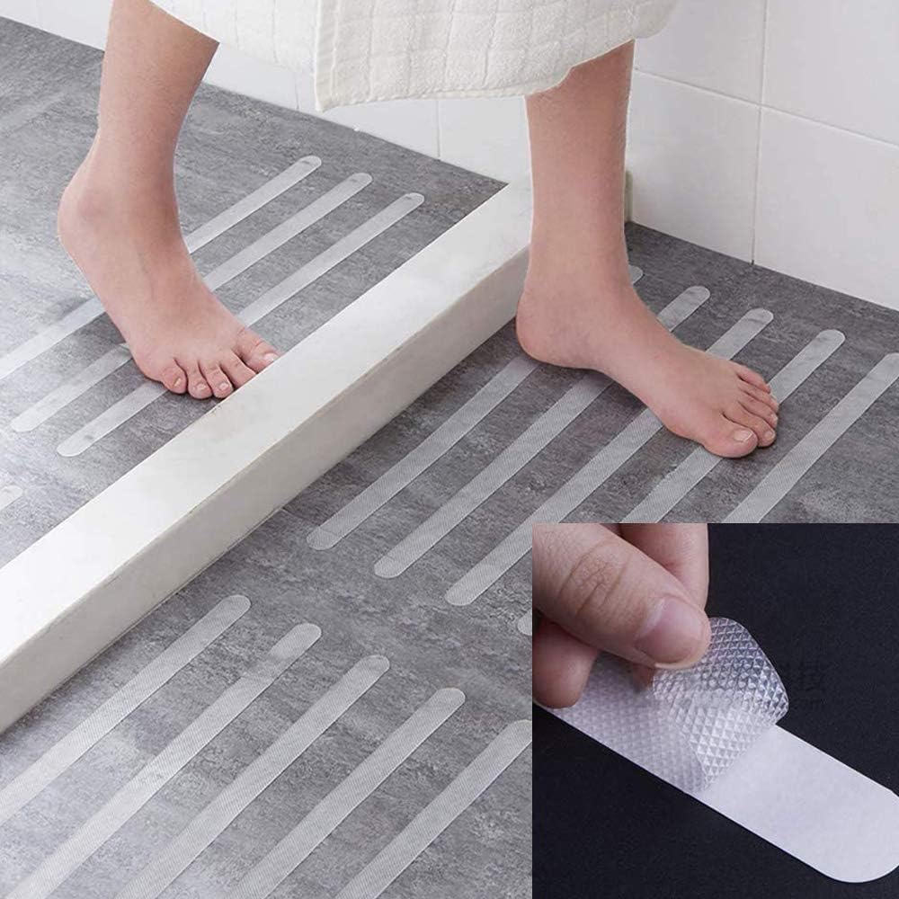 Secopad Patented Anti Slip Shower Stickers 24 PCS Safety Bathtub Strips ...