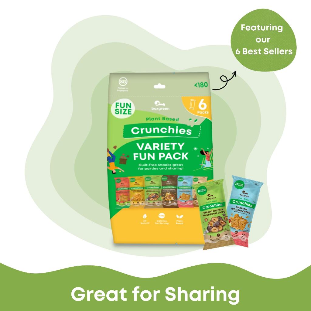 Boxgreen Crunchies Variety Fun pack (Pack of 6) | Shopee Singapore