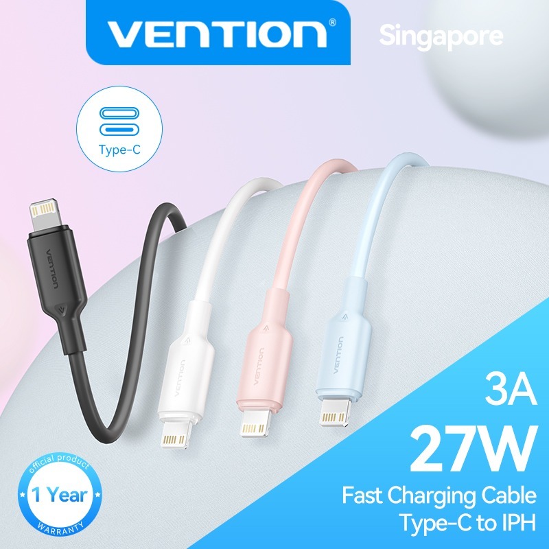 Vention 27W PD USB C to IOS Cable For iPhone Pro Max 3A Fast Charging ...