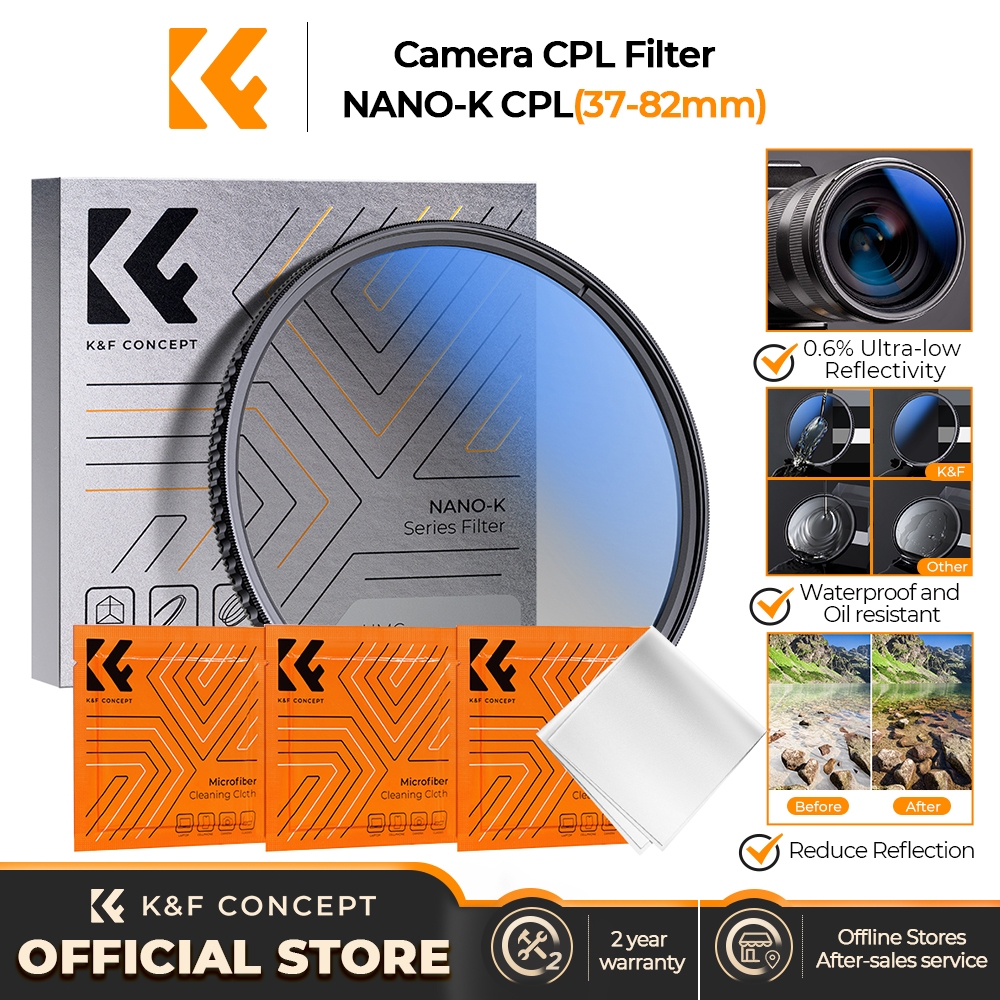 K&F CONCEPT NANO-K CPL Filter for Landscape photography 18-layer Coated ...