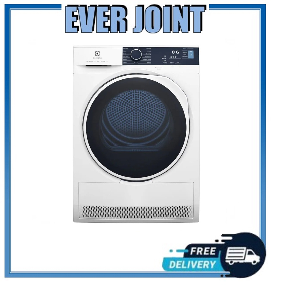 Electrolux EDH804H5WB 8kg UltimateCare 500 Heat Pump Dryer Free Basic ...