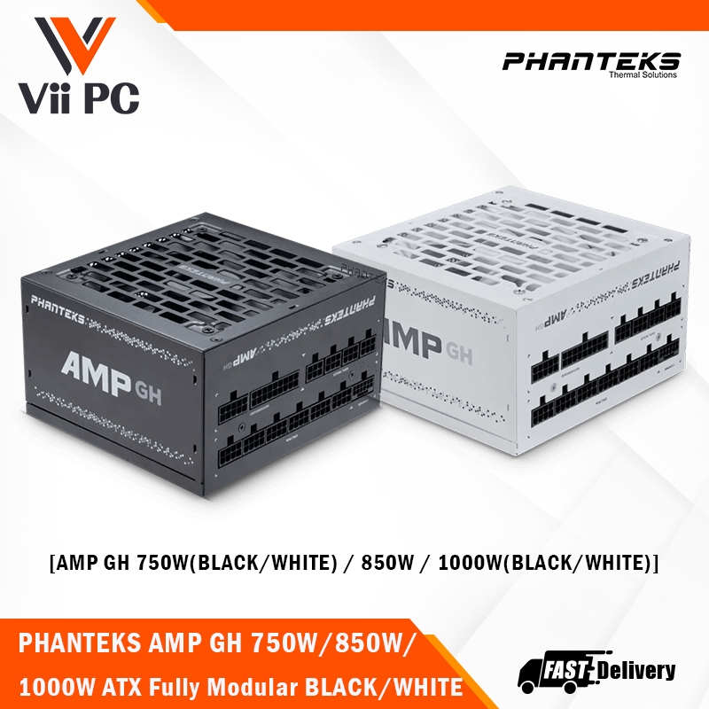 PHANTEKS AMP GH 750W/850/1000W ATX 3.1 FULLY MODULAR PSU BLACK/WHITE ...