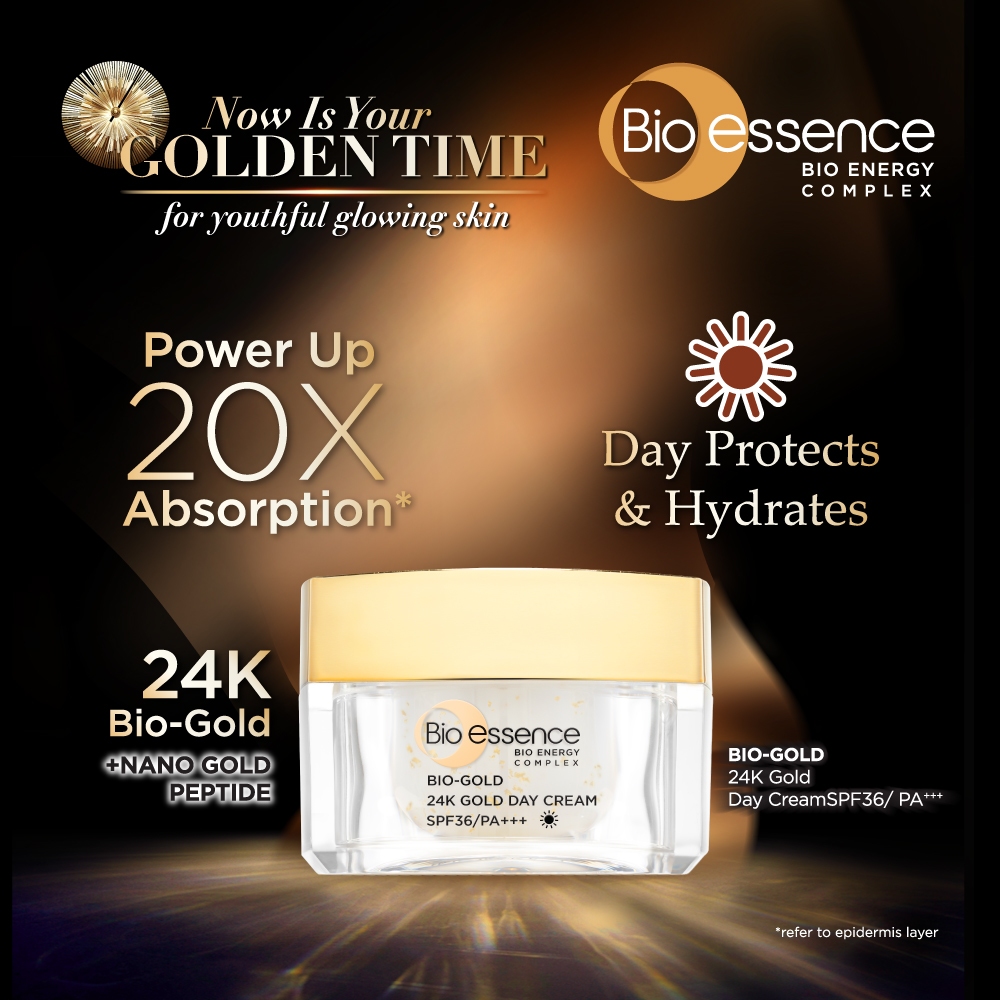 BIO ESSENCE Bio-Gold 24K Gold Day Cream SPF36/PA+++ / Gold Night Cream ...