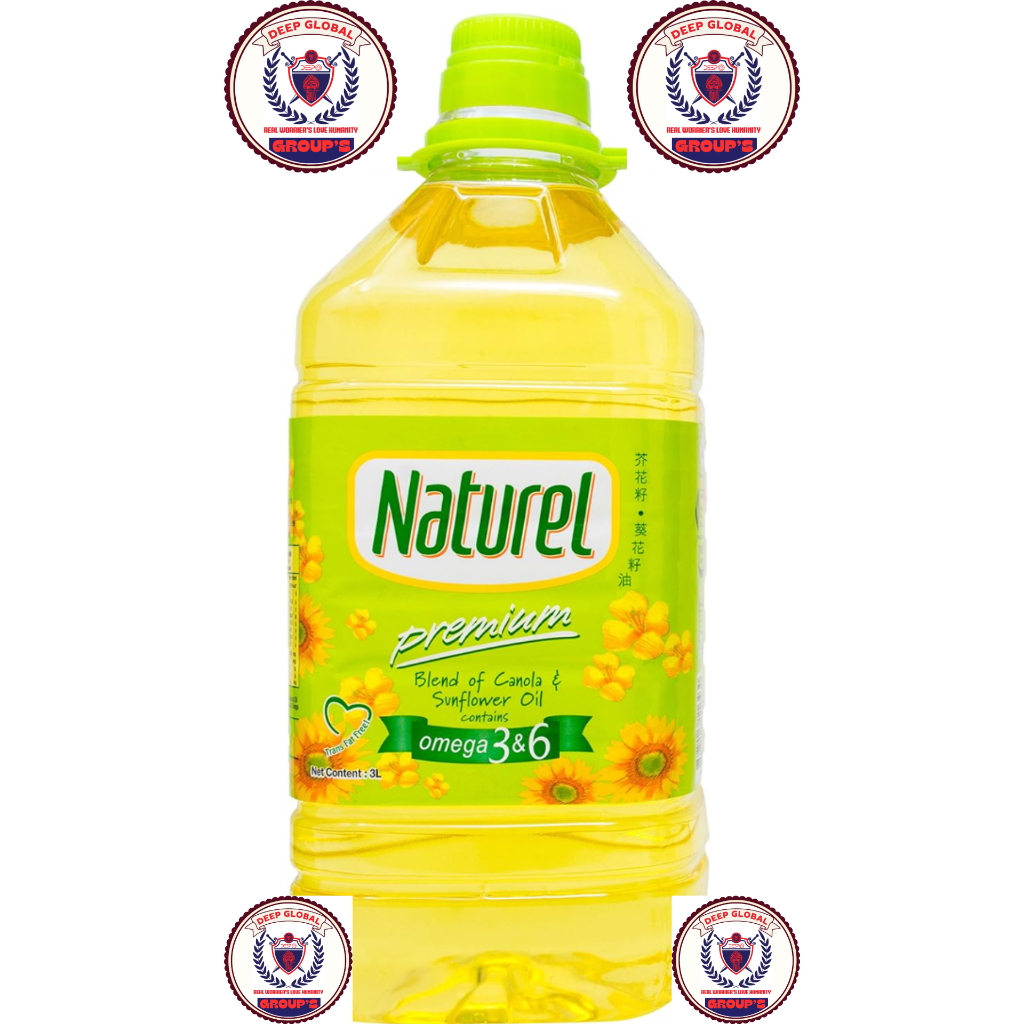 Naturel Premium Blend of Canola & Sunflower Cooking Oil 3l | Shopee ...