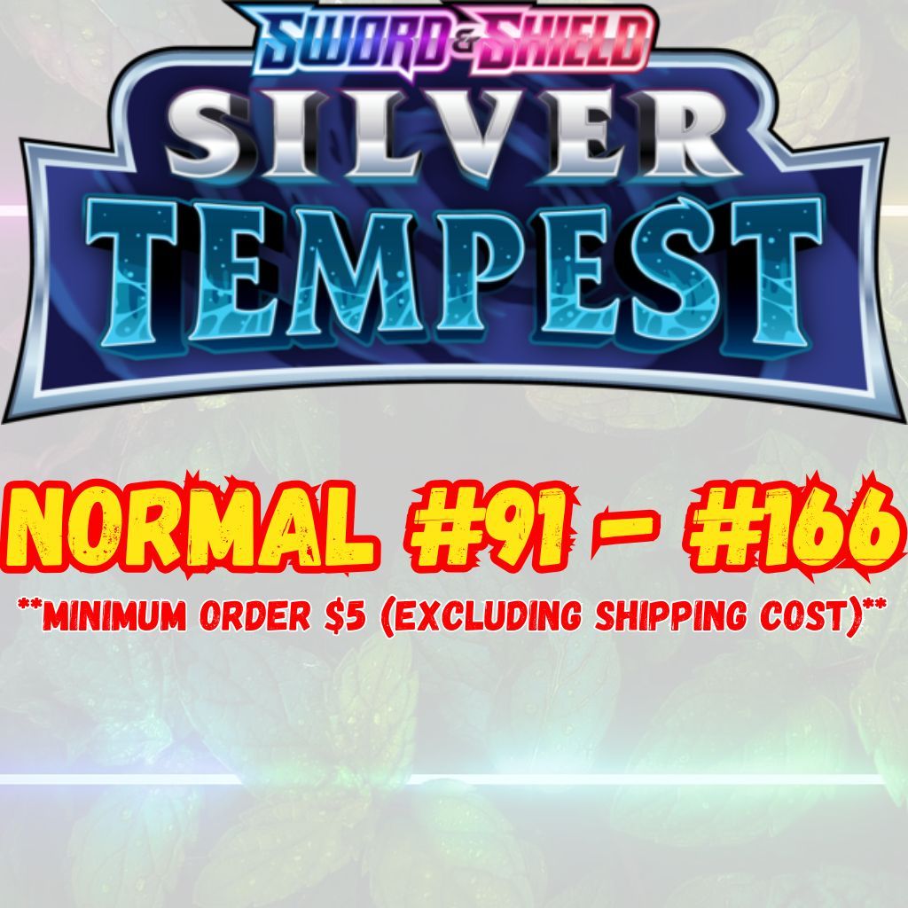 Pokemon: Scarlet & Violet - Silver Tempest: Common #91 - #166 *Updated ...