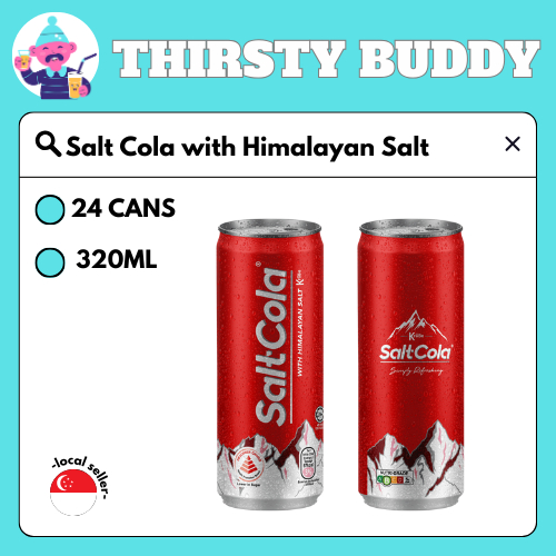 Salt Cola with Himalayan Salt (24cans X 320ML) | Shopee Singapore