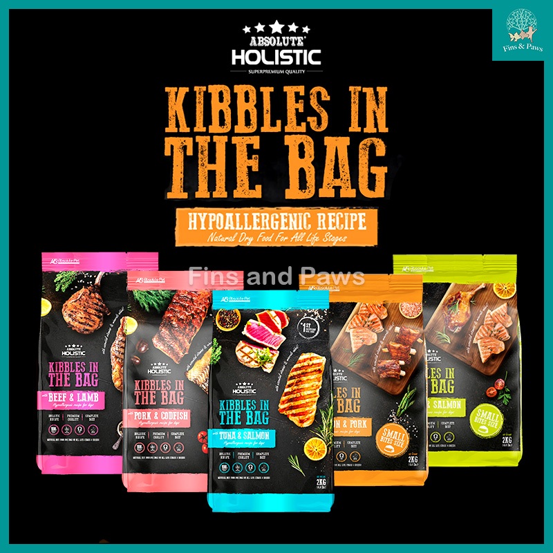 [Absolute Holistic] Kibbles in the Bag Dry Dog Food 2kg / 12kg (Small ...