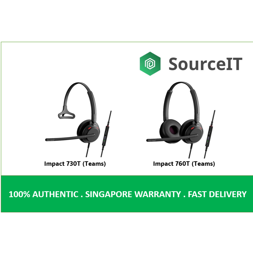 EPOS IMPACT 730T/760T | Mono/Stereo Headset Wired USB-C with USB-A ...