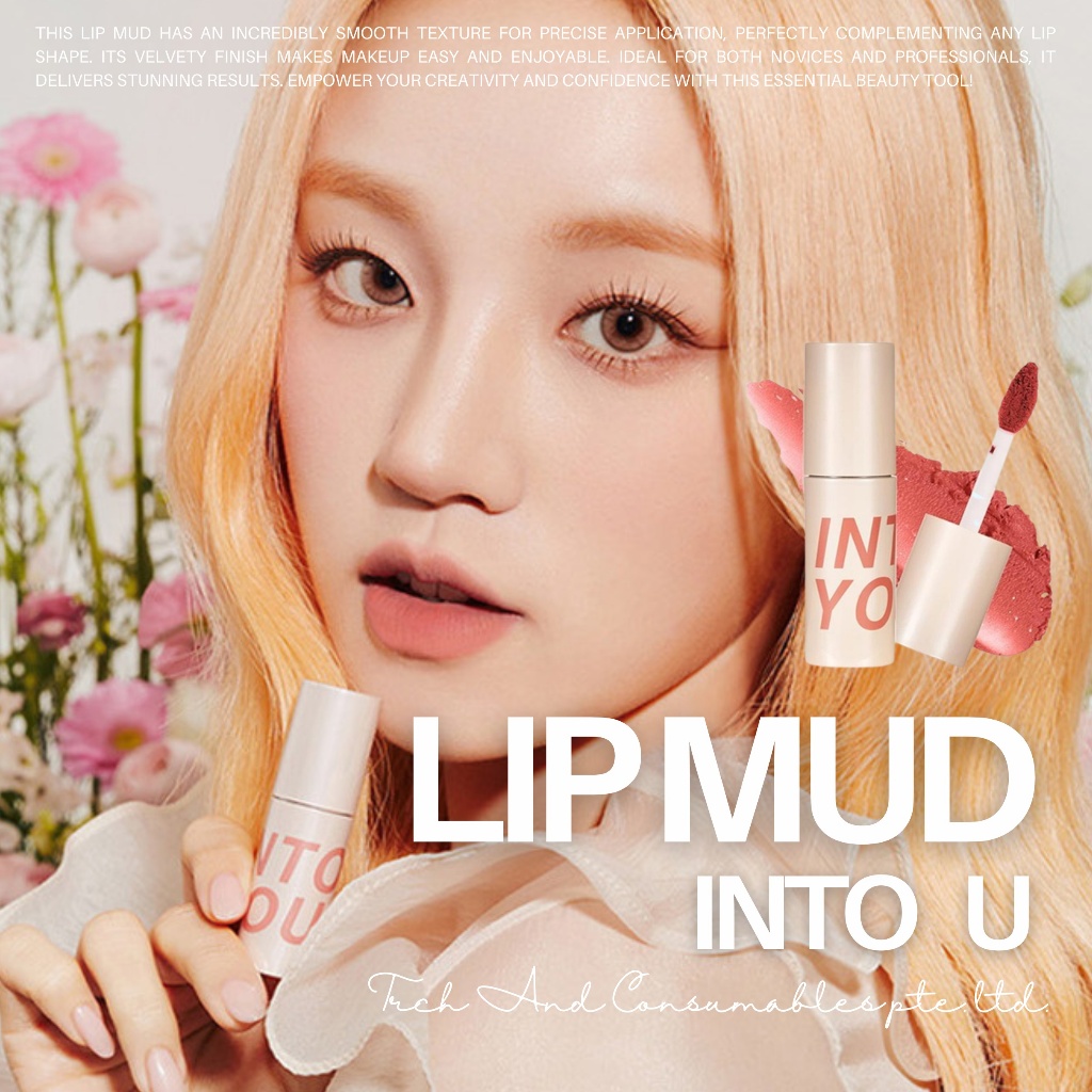 INTO YOU Air Lip Mud Thin Matte Soft Mist Velvet Lip Mud Lipstick Lip ...