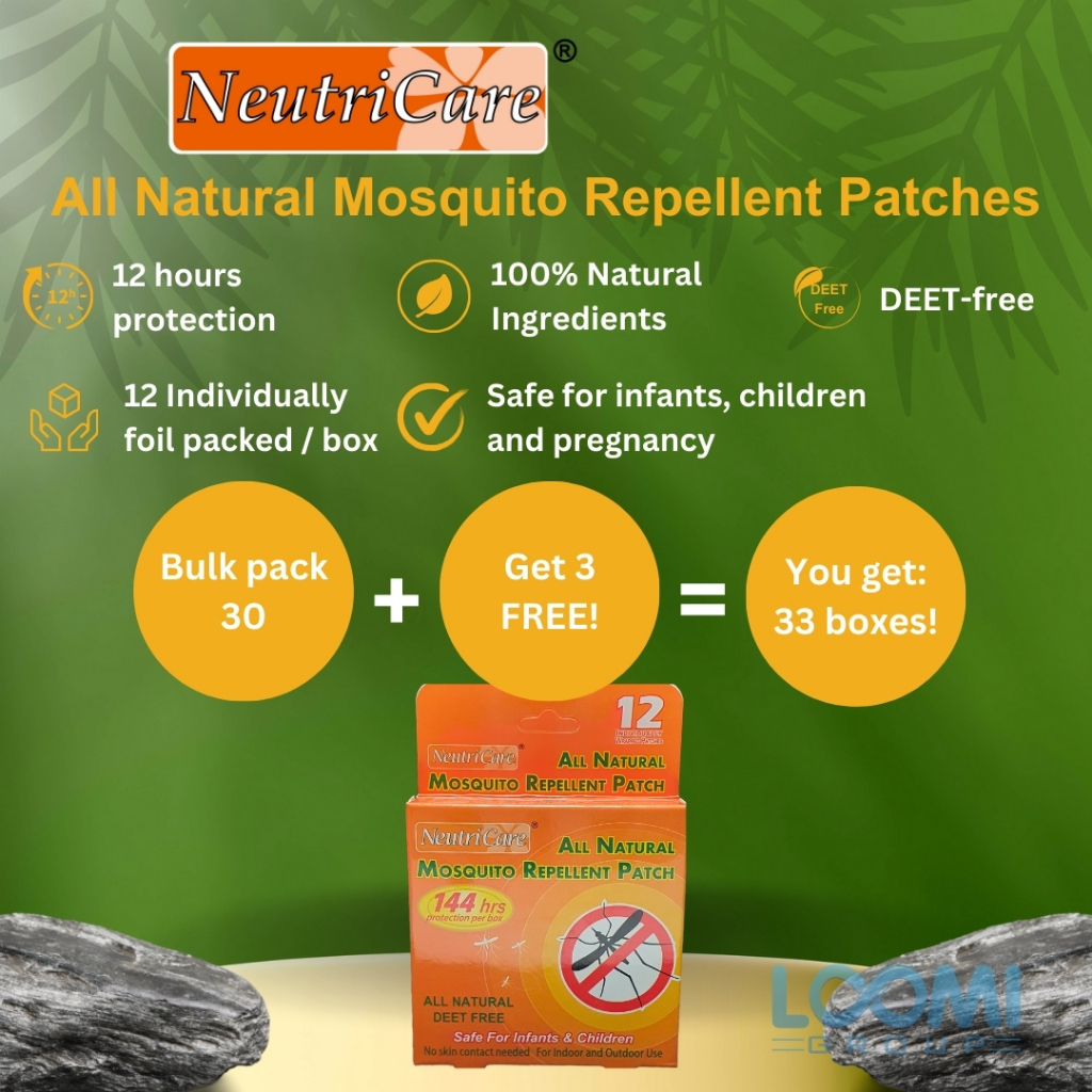 [NEUTRICARE] All Natural Mosquito Repellent Patch (Bundle of 33 ...