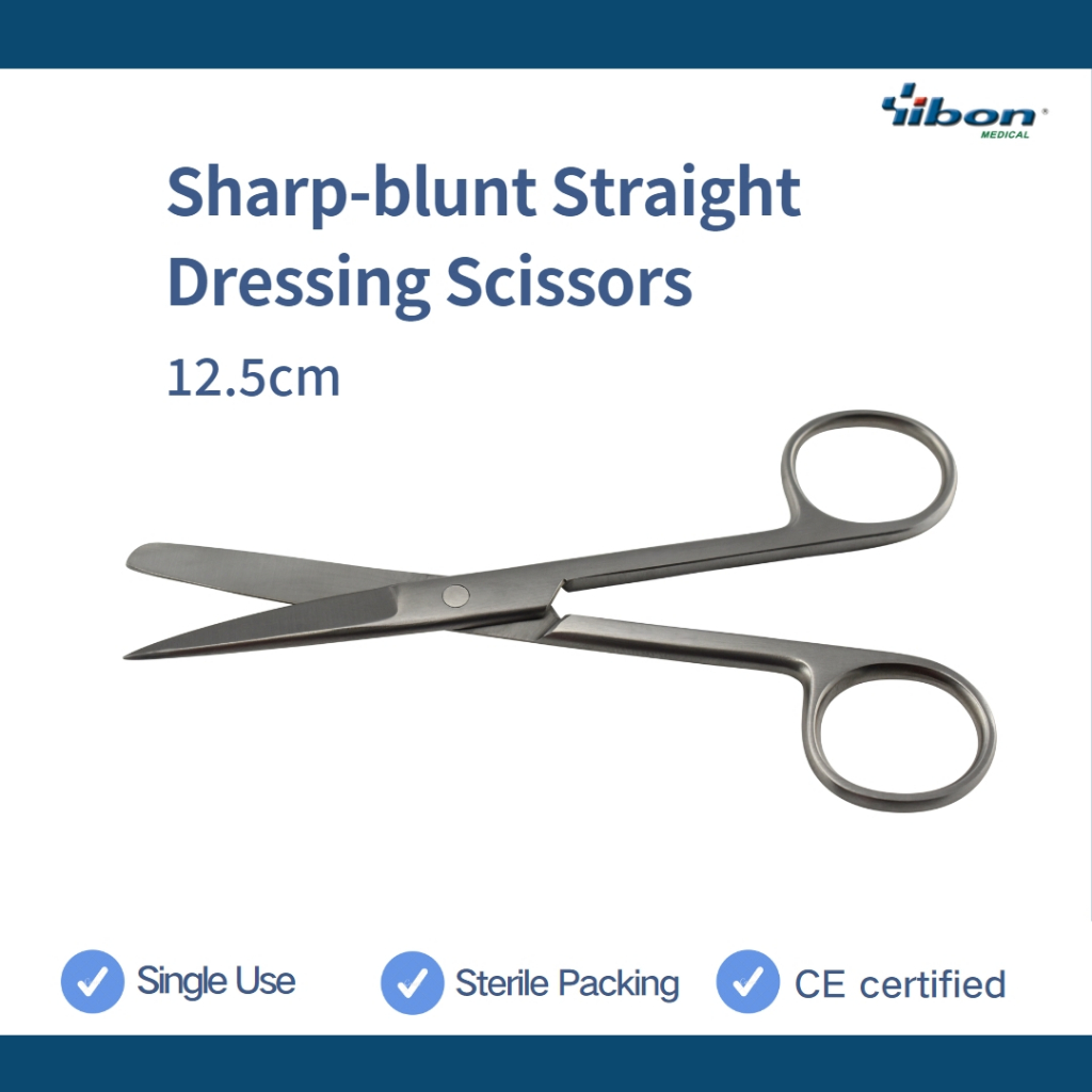 [SG Ready Stock] YIBON Sterile Sharp-Blunt Surgical Scissors (12.5cm ...