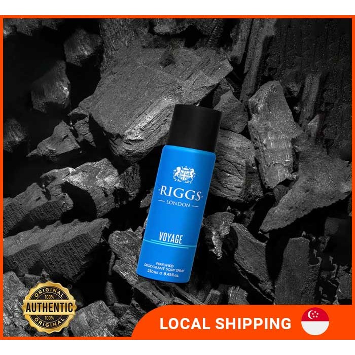 Riggs London VOYAGE Perfumed Deodorant Body Spray 250ml | Shopee Singapore