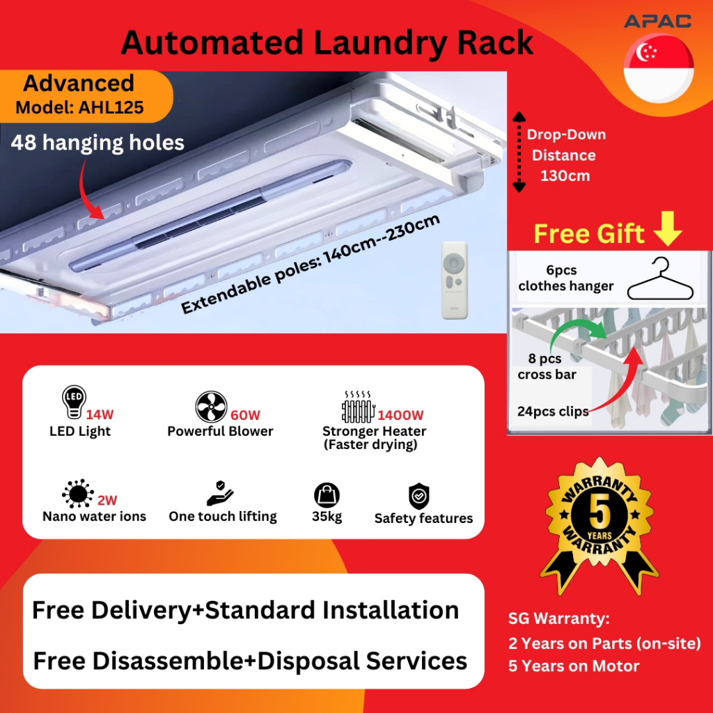 Automated Laundry Rack /Smart Clothes Drying Rack / Laundry Rack System ...
