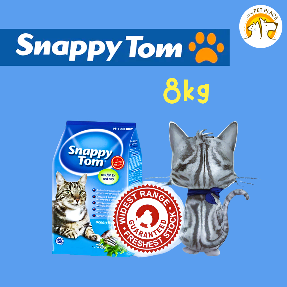 Snappy Tom Cat Dry Food Ocean Fish 8kg | Shopee Singapore