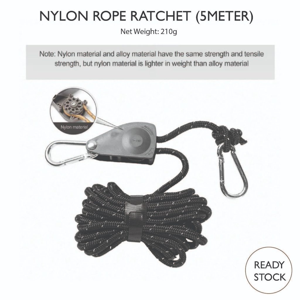 Nylon Rope Ratchet ,Adjustable Ratchet Rope, 6mm Adjustable Rope ...