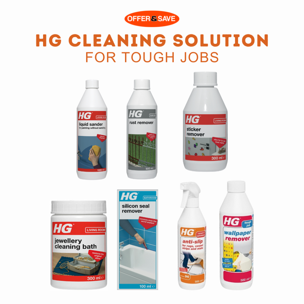 HG Cleaning Solution Heavy Duty Remover Rust Remover Sticker Remover ...