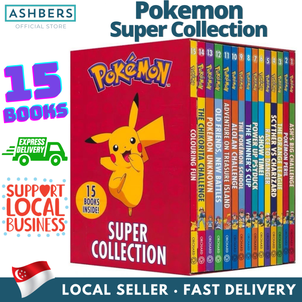 Pokemon Super Collection Series Books 1-15 Box Set By Tracey West ...