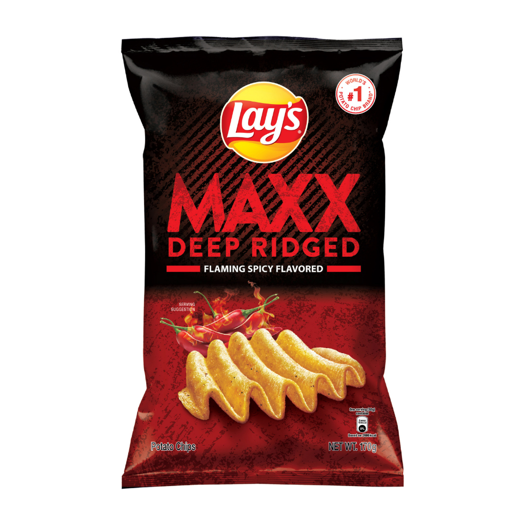 Lay's Maxx Flaming Spicy Potato Chips Snacks (170g) | Shopee Singapore