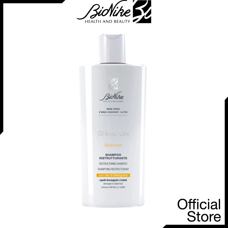 BIONIKE SHINE ON NUTRI-HAIR RESTRUCTURING SHAMPOO 200ML-For Coloured Hair to Preserve Hair Dye ...