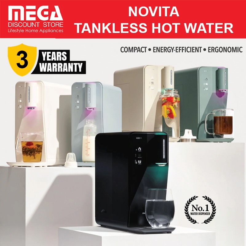 NOVITA W10 INSTANT HOT WATER TANKLESS WATER PURIFIER DISPENSER / FREE ...