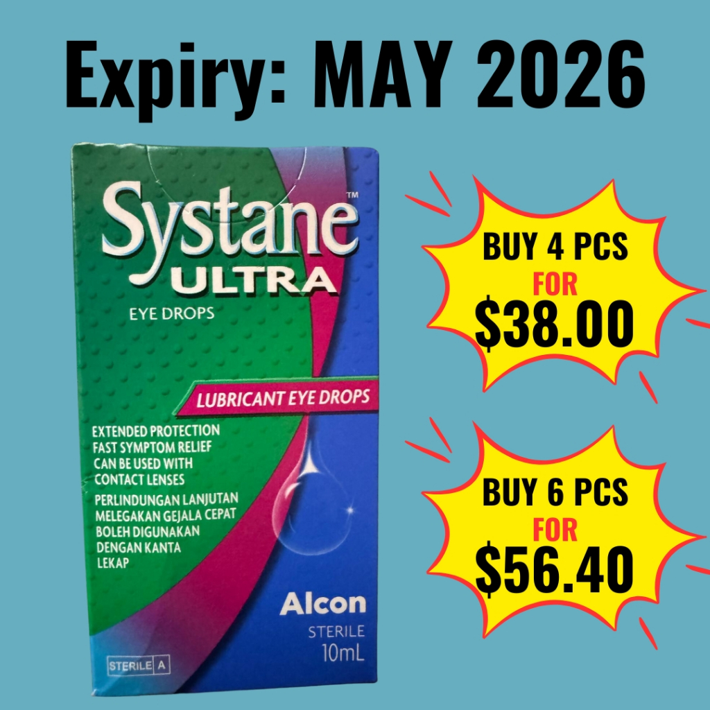 Alcon Systane Ultra Lubricant Eyedrops 10ml Eye Drop Eyedrop | Shopee ...