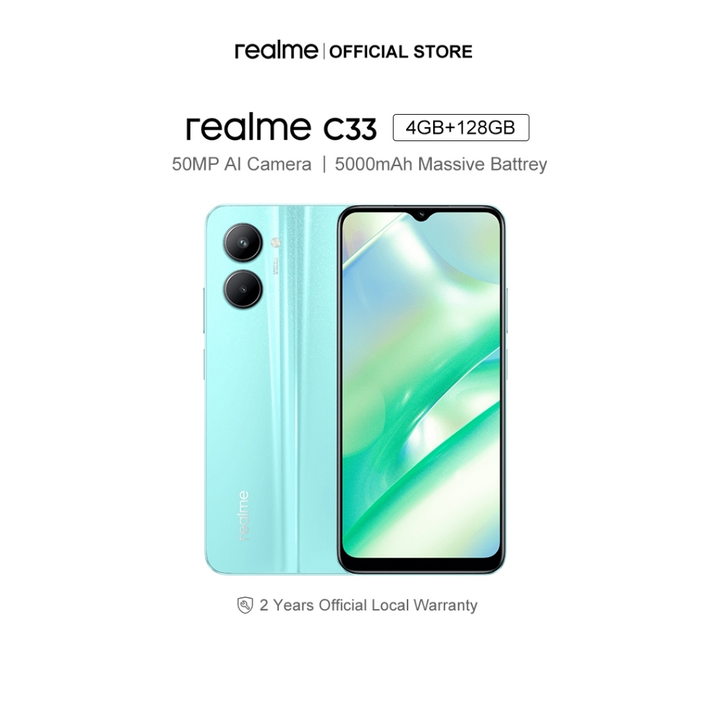 realme C33 ( 4GB+128GB) | 6.5'' Fullscreen Display | 50MP AI Camera ...