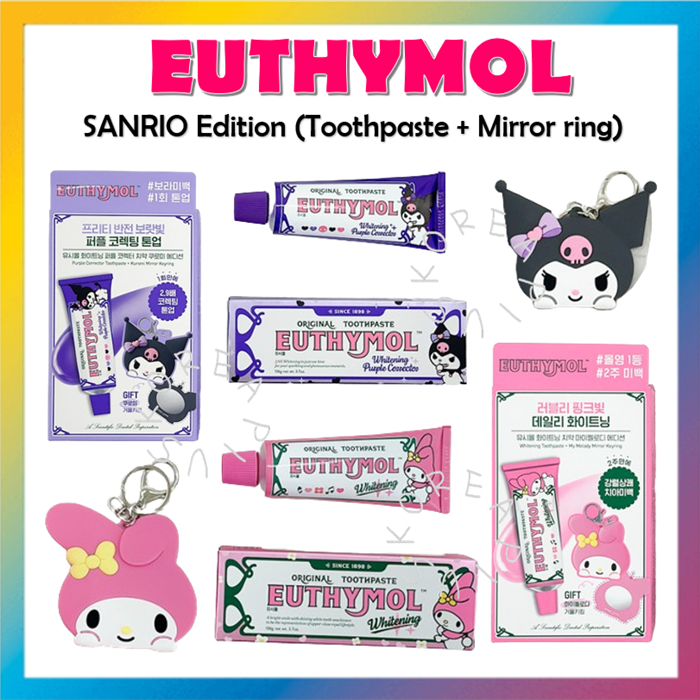 [Euthymol] Toothpaste Whitening care Sanrio Mymelody Kuromi edition ...