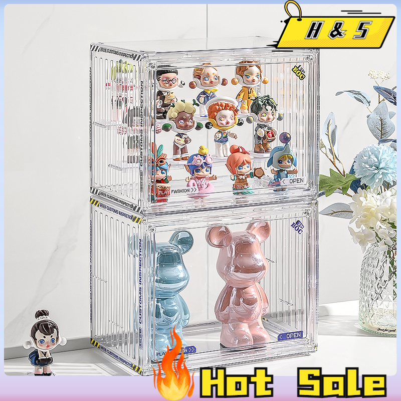 🔥Container Design Acrylic Popmart Display Box Figurine Display Case ...