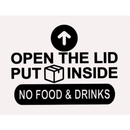 [SG] Parcel Drop Box Sticker Signage Sign Package Mail Leave Parcel ...