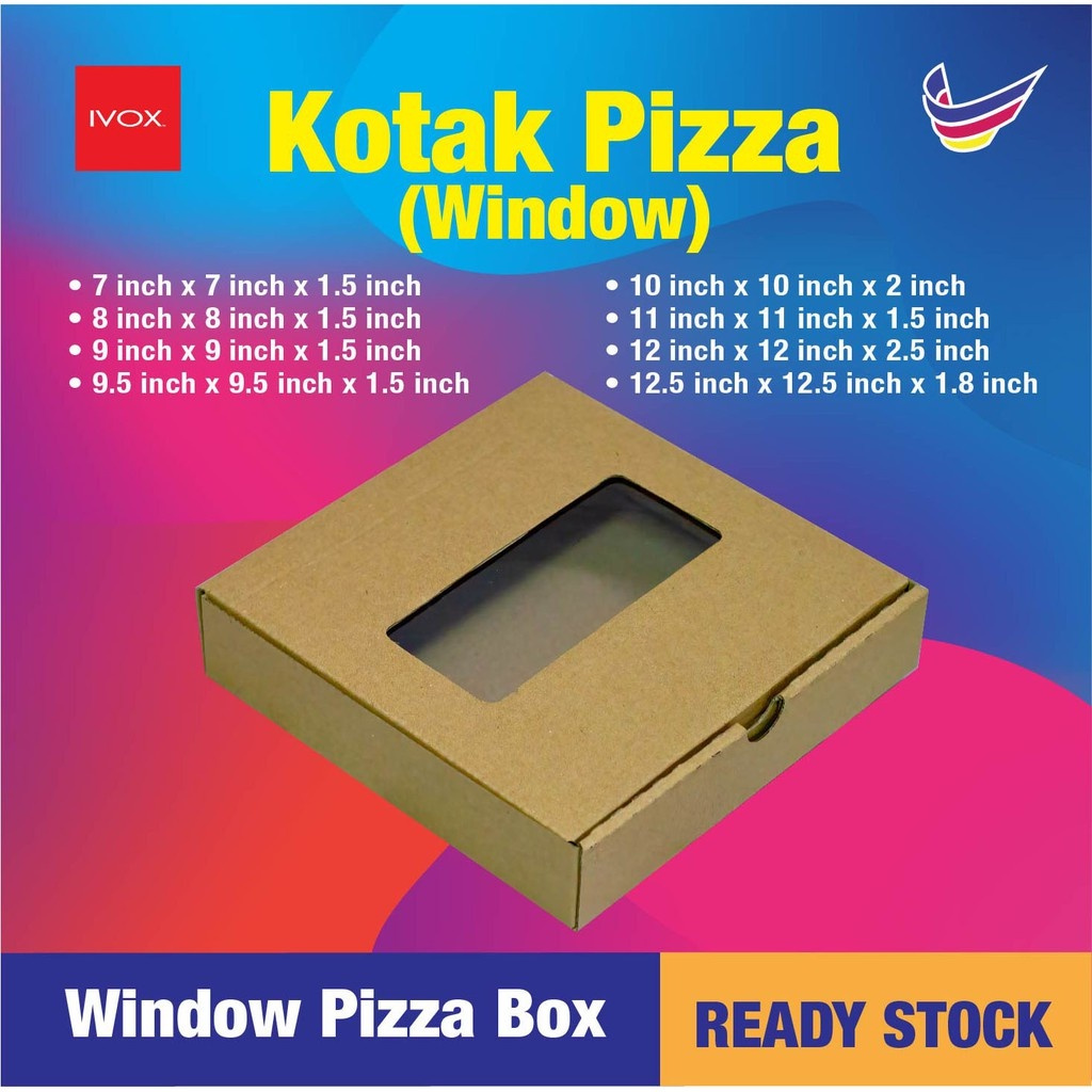 IVOX Window Pizza Box / Carton Packaging Box / Shipping Paper Food ...
