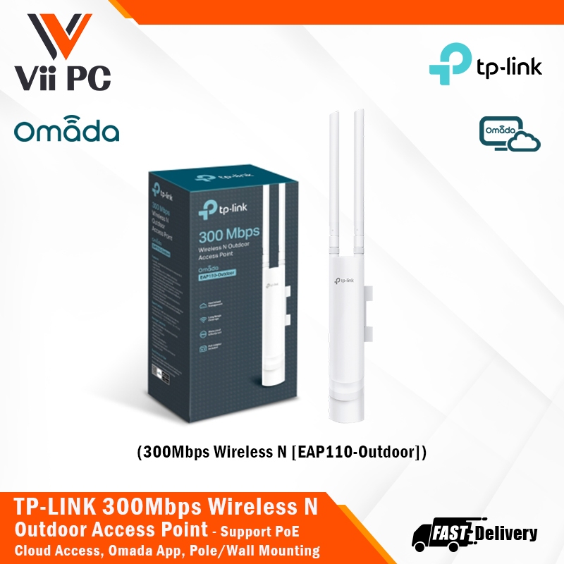 TP-LINK EAP110-Outdoor 300Mbps Wireless N Outdoor Access Point Cloud ...