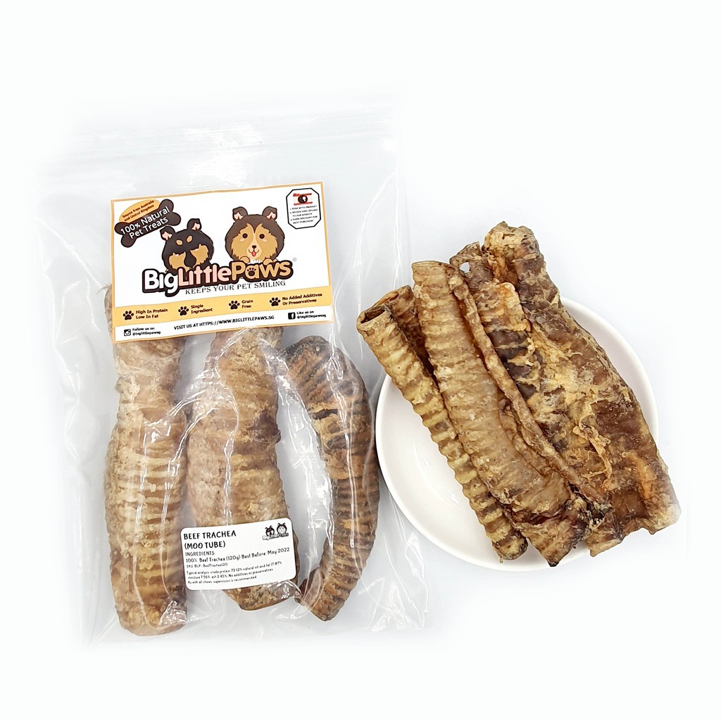 [1KG PACK-20% OFF] Beef Trachea (Moo Tubes) (Big Little Paws Dog Chew ...