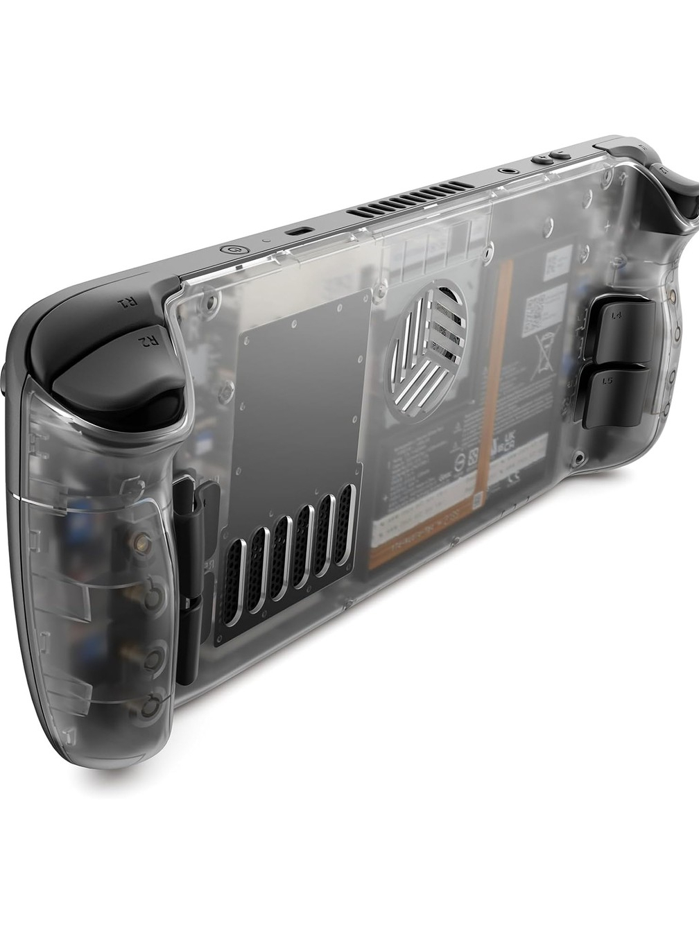 JSAUX Steam Deck OLED Transparent Casing Back Plate Vents DIY Clear ...