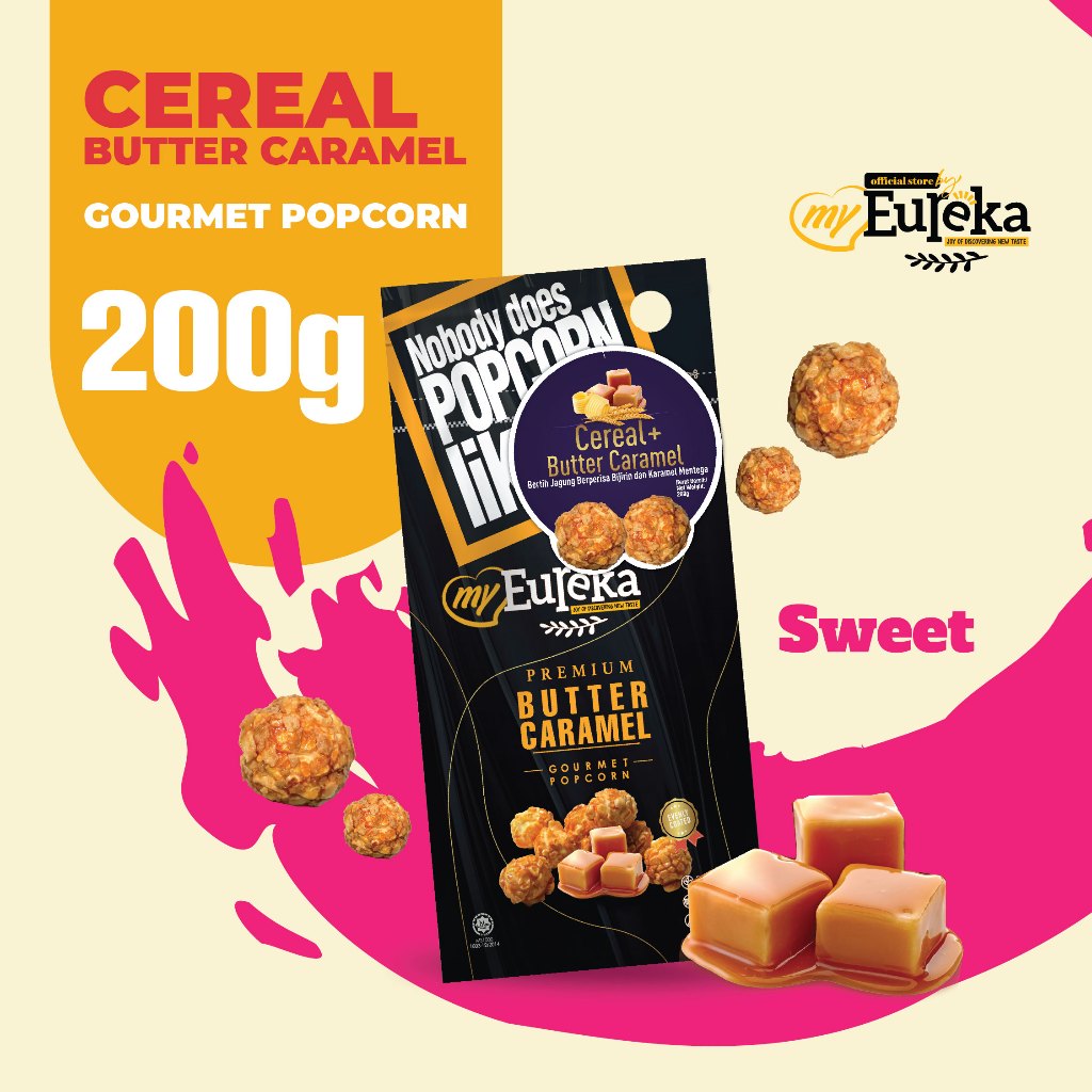 Eureka Gourmet Popcorn Aluminium Pack - Multiple Flavours | Shopee ...
