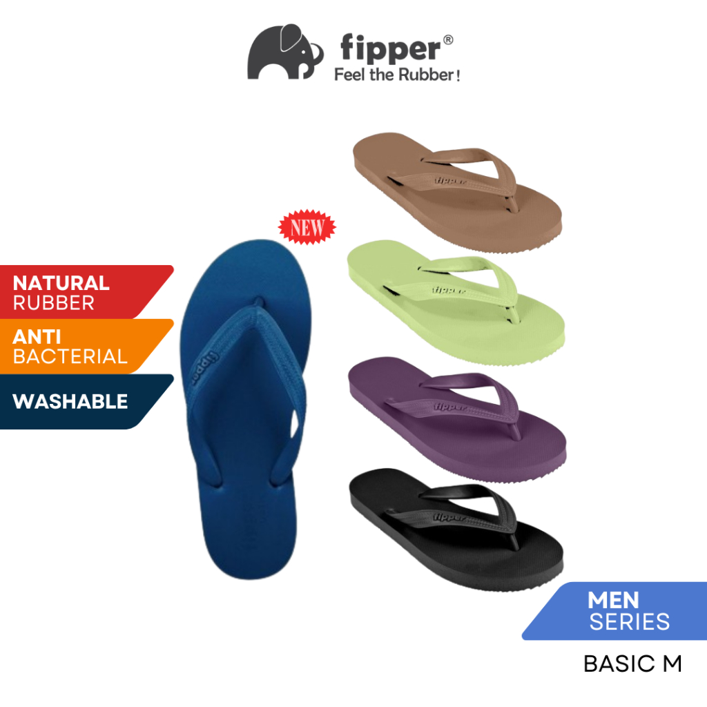 Fipper Natural Rubber Slipper Basic M Series | Shopee Singapore
