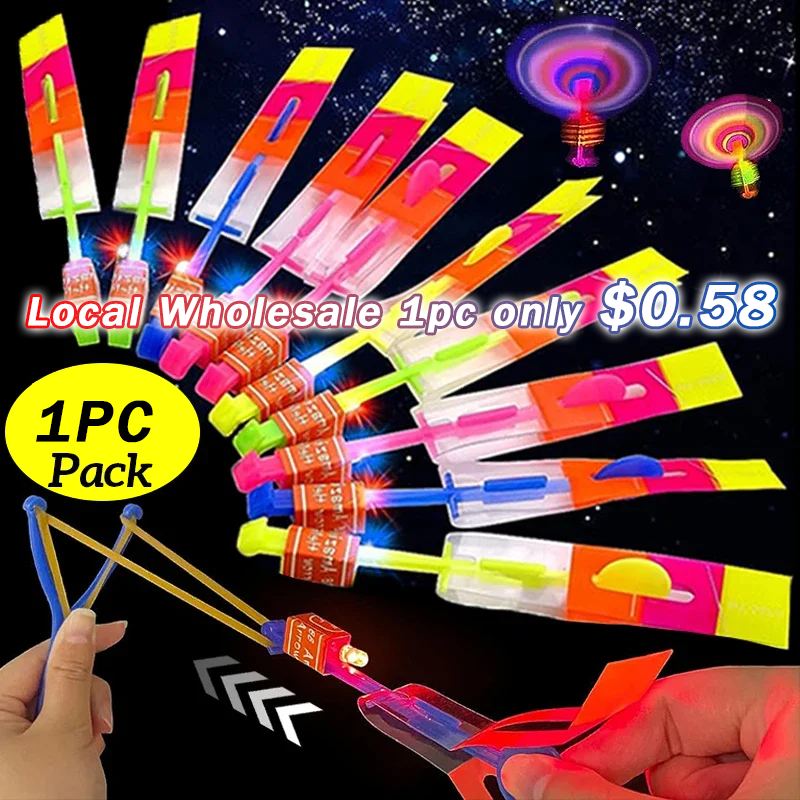 【Lowest Price】Amazing Light Toy Arrow Rocket Helicopter Flying Toy LED ...