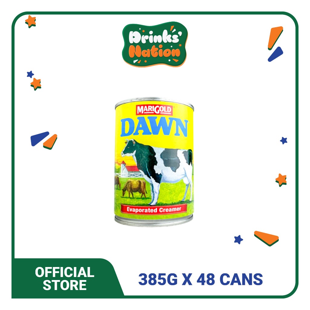 [Wholesale - 48s] Marigold Dawn Evaporated Creamer (Can 385g) | Shopee ...
