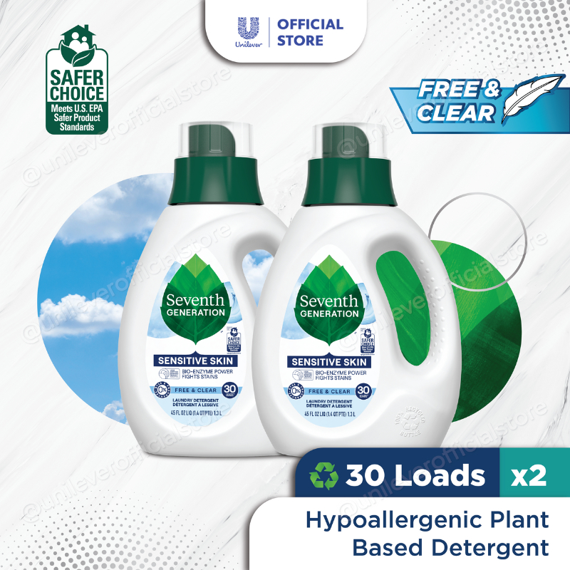 [Bundle of 2] Seventh Generation Laundry Detergent 1.3L (F&C - Baby ...