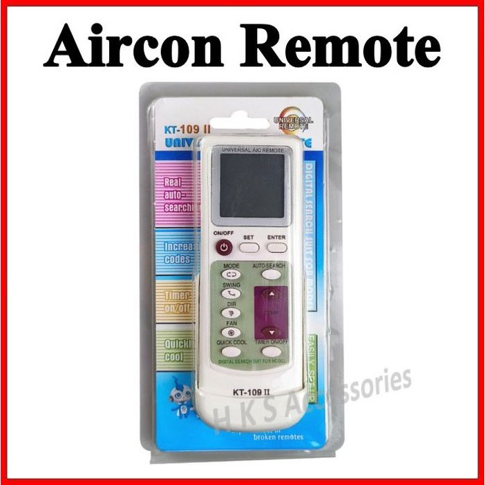 Universal Aircon Remote Control KT109 for all Air Con Conditioner ...