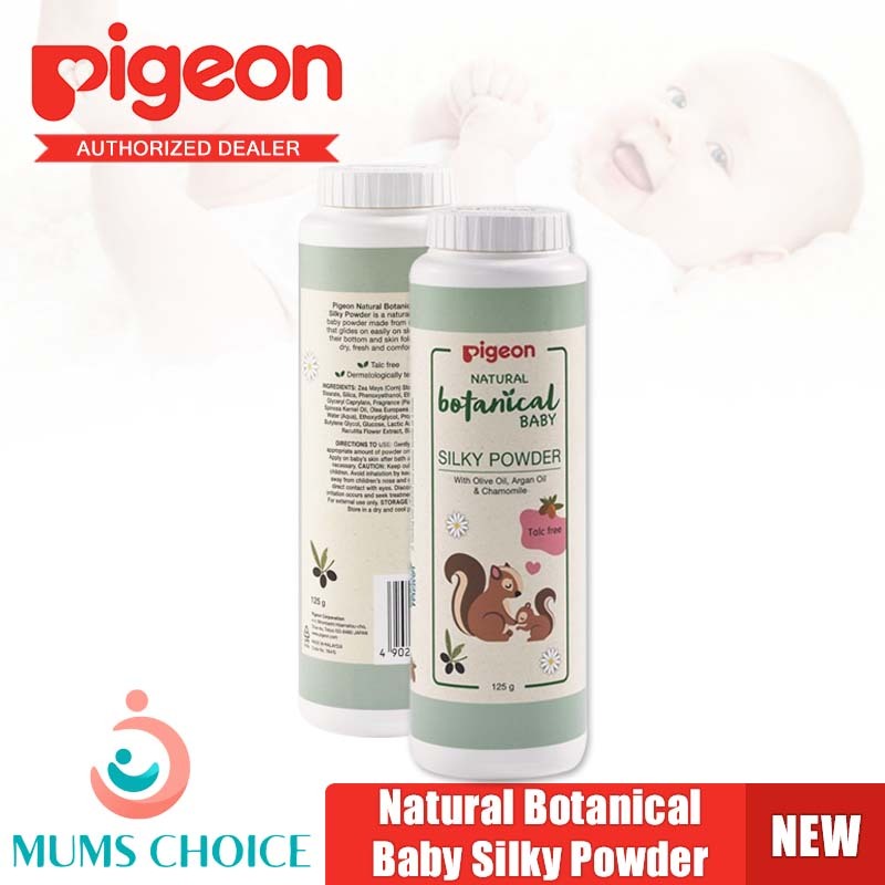 Pigeon Natural Botanical Baby Silky Powder 125G | Shopee Singapore