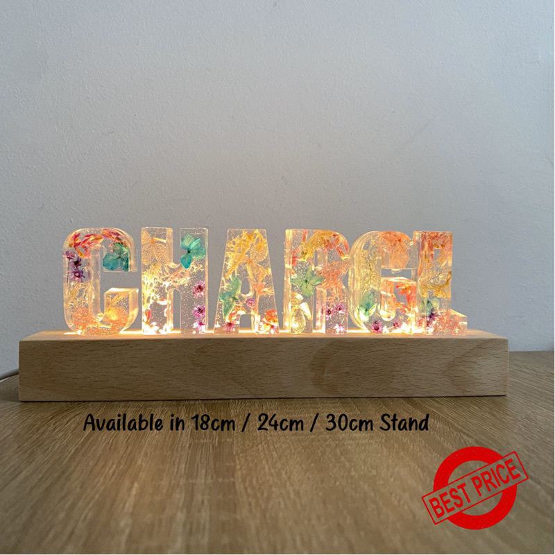 [SG PREORDER] Customize Personalize Alphabet Letters Dried Flower ...